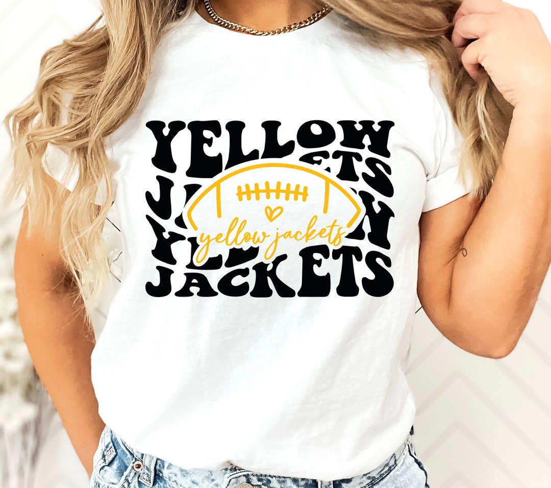 Yellow Jackets Football SVG PNG Yellow Jackets Svgstacked - Etsy