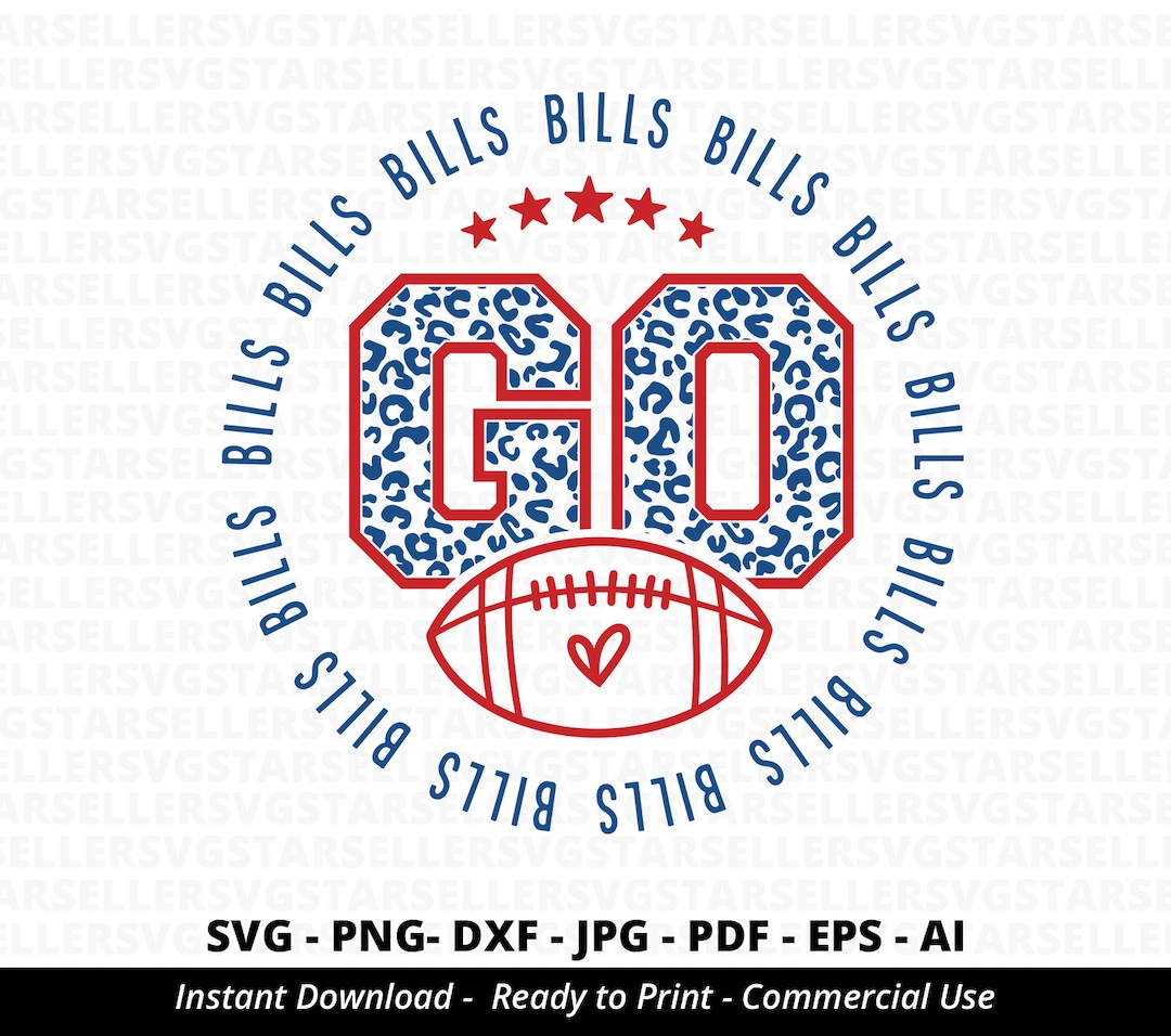 Go Bills Football SVG PNG, Bills Svg,leopard Go Bills Svg,bills Mascot ...