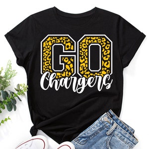 Leopard Go Chargers SVG, Cheer Mascot (digital Files) - Etsy