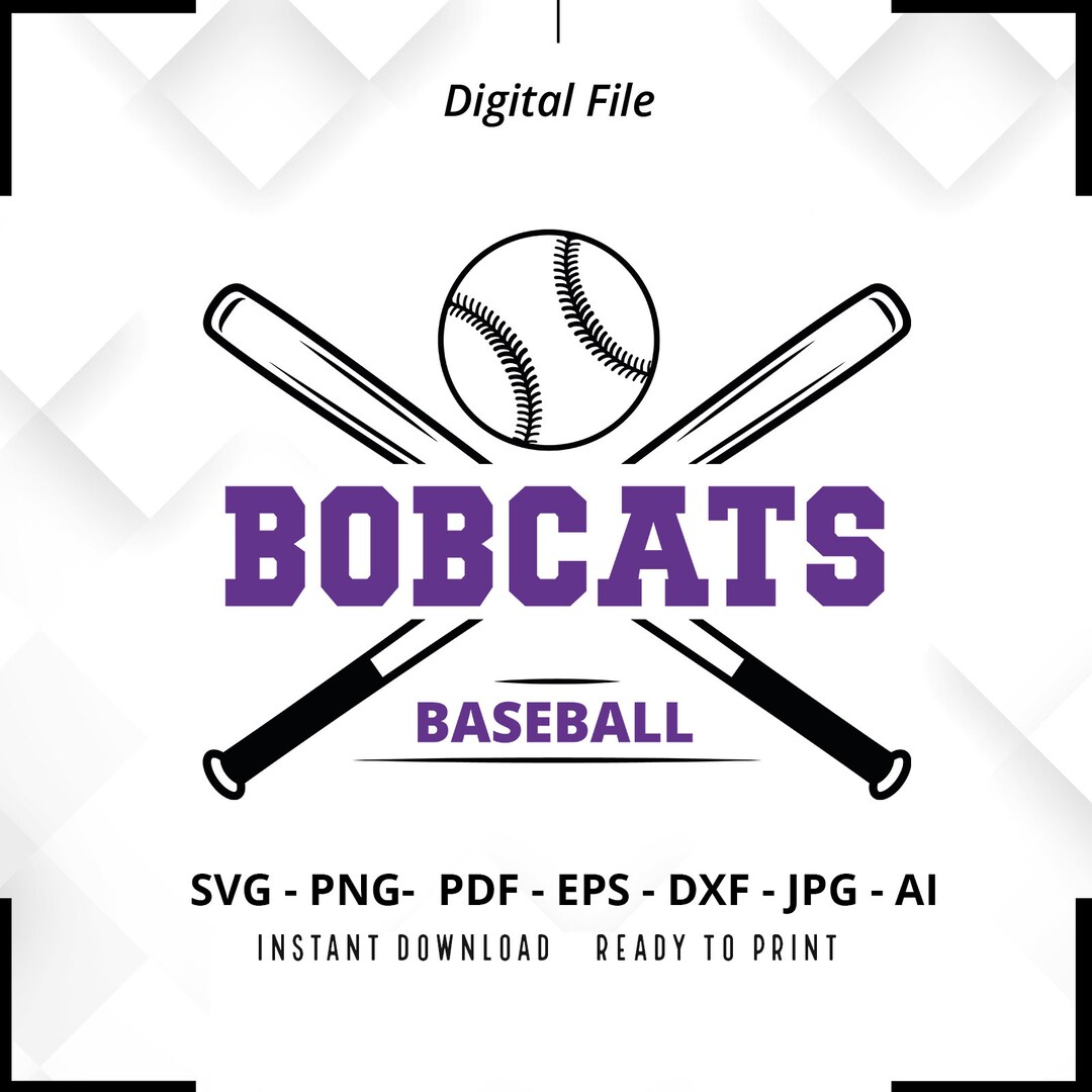 Bobcats Baseball SVG PNG, Bobcats Svg, Baseball Svg, Bobcats Shirt Svg ...