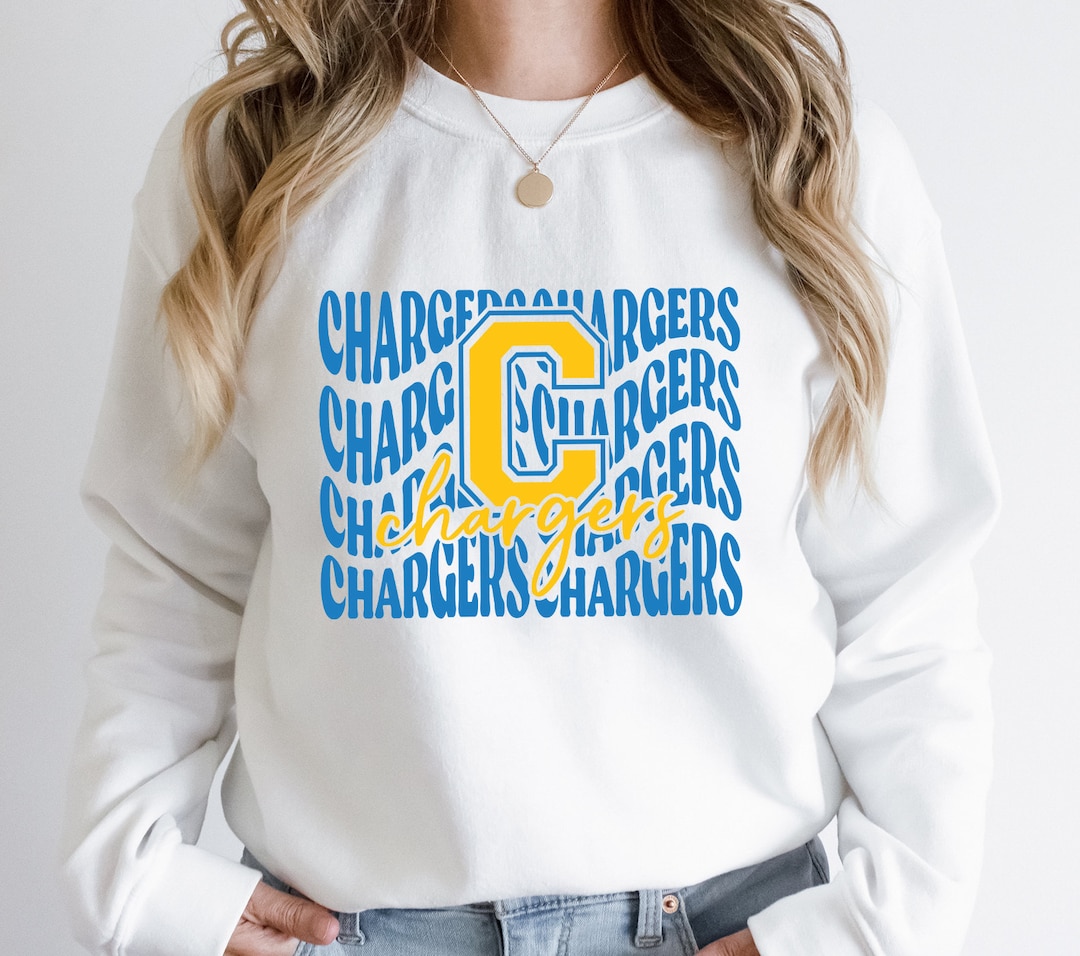 Chargers SVG PNG Stacked Chargers Svgchargers Shirt - Etsy