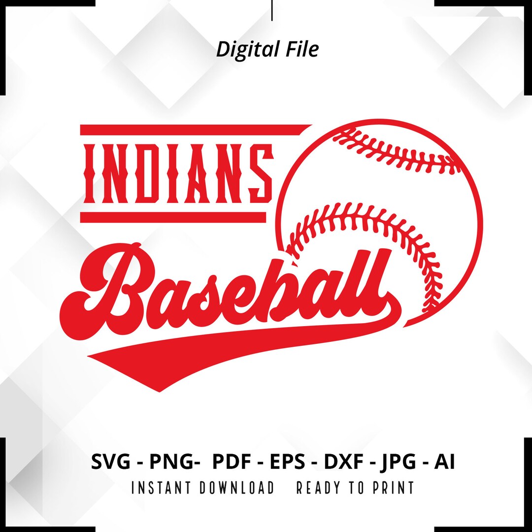 Indians Baseball SVG PNG, Indians Svg, Baseball Svg, Indians Shirt Svg ...