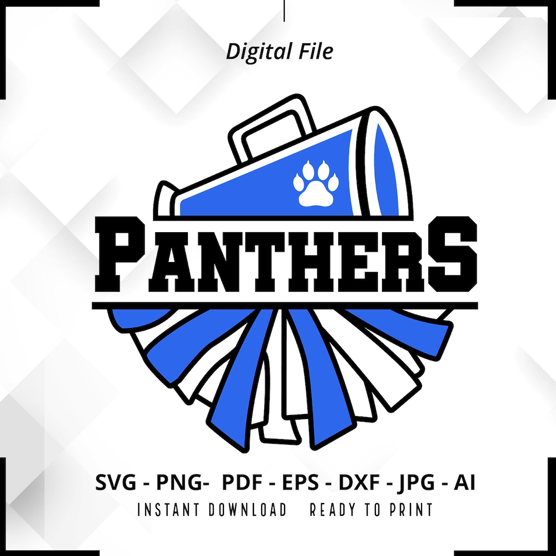 Panthers SVG PNG, Panthers Paw Svg, Panthers Mascot Svg, Panthers Cheer ...