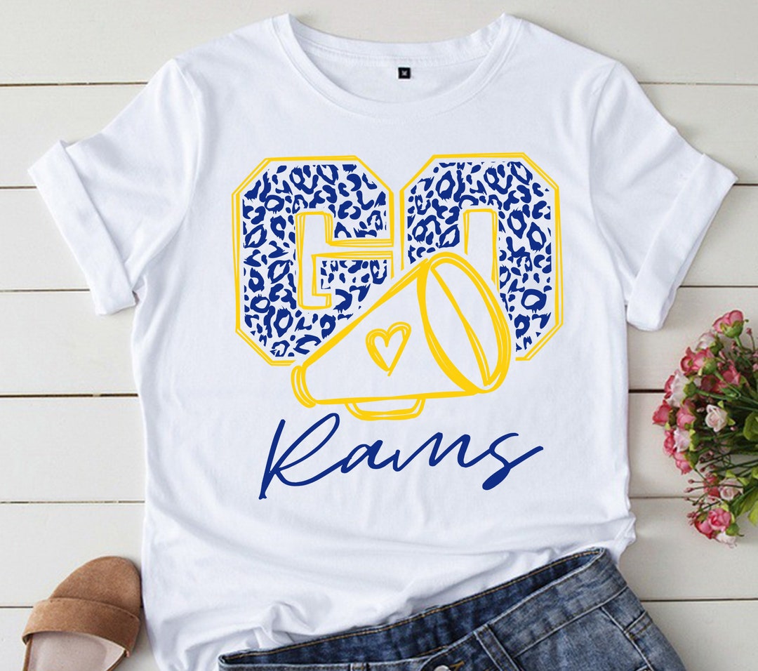 Go Rams Svg Leopard Cheer Rams Svgmegaphone Svgrams Cheer - Etsy