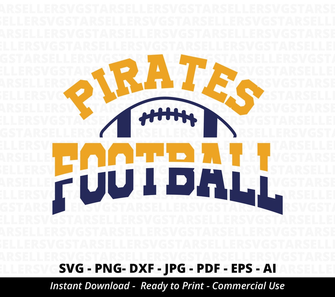 Pirates Football SVG PNG ,pirates Svg,pirates Shirt Svg,pirates Mascot ...