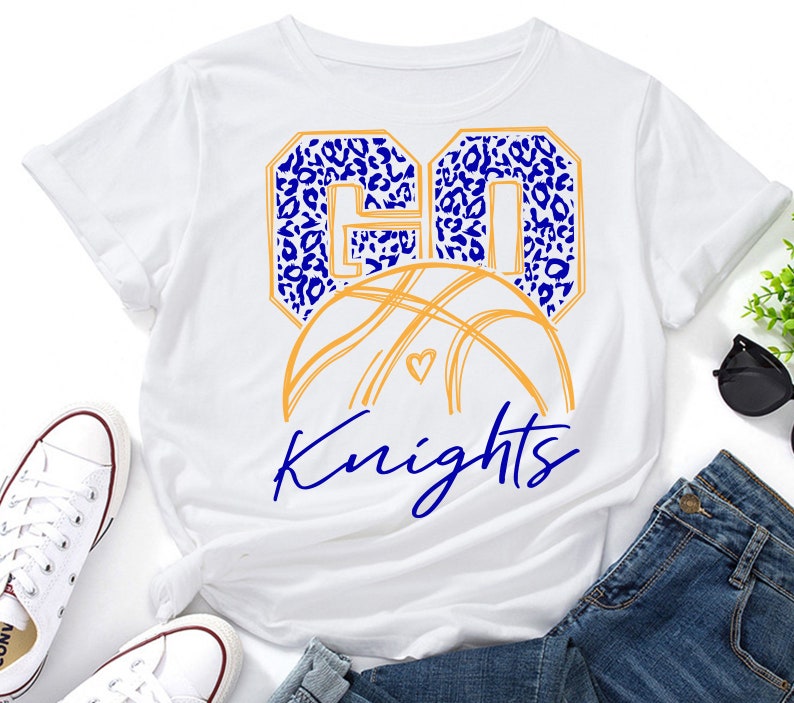 Go Knights Basketball Svgknights Svggo Leopard Knights - Etsy