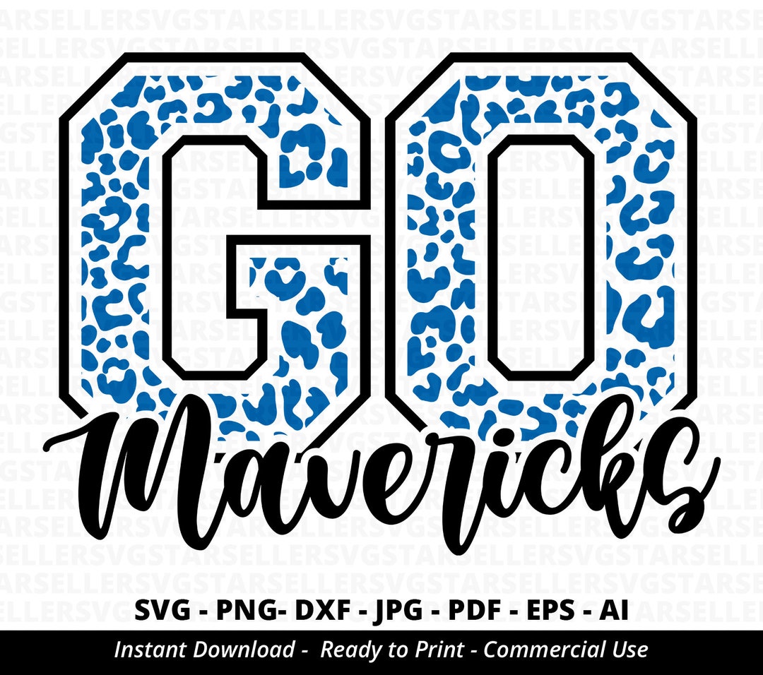 Go Mavericks Svg,mavericks Svg,go Leopard Mavericks Svg,mavericks ...