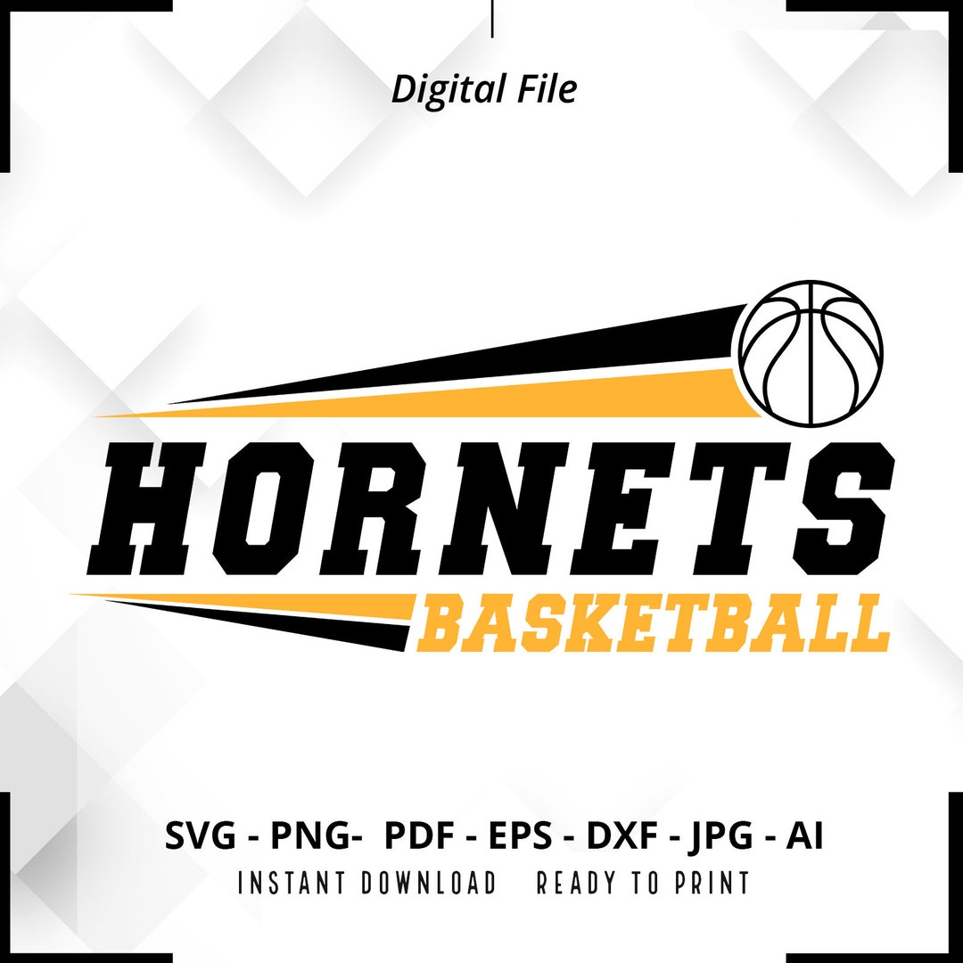 Hornets Basketball SVG PNG, Hornets Svg, Basketball Shirt Svg, Hornets ...