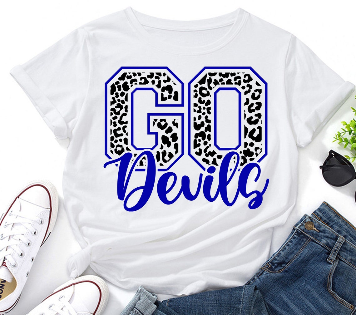 Leopard Go Devils Svgdevils Cheer Svgdevils Mascot - Etsy