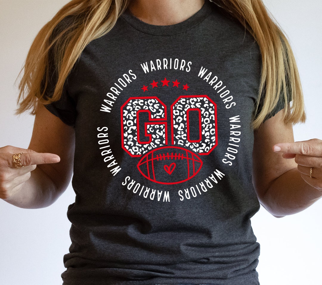 Go Warriors Football SVG Pngwarriors Svgleopard Go Warriors - Etsy