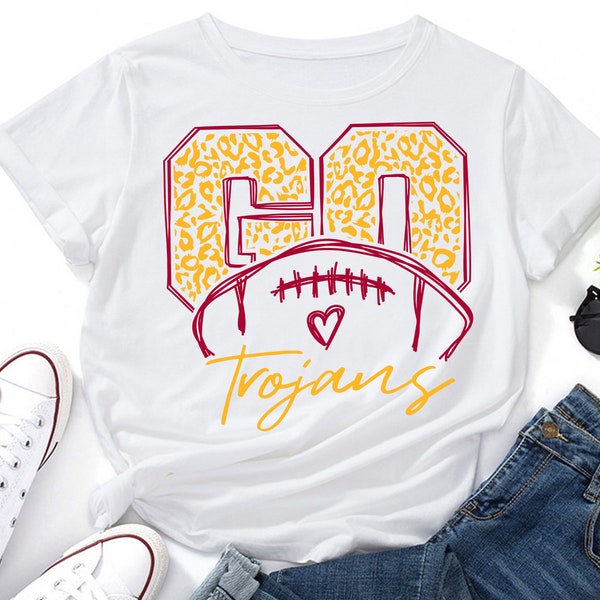 Trojans Football Svg - Etsy