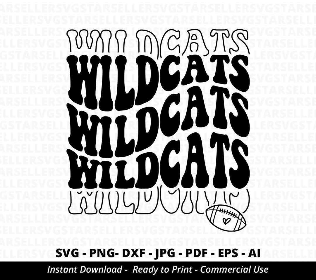 Wildcats SVG PNG, Stacked Wildcats Svg,wildcats Shirt Svg,wildcats ...