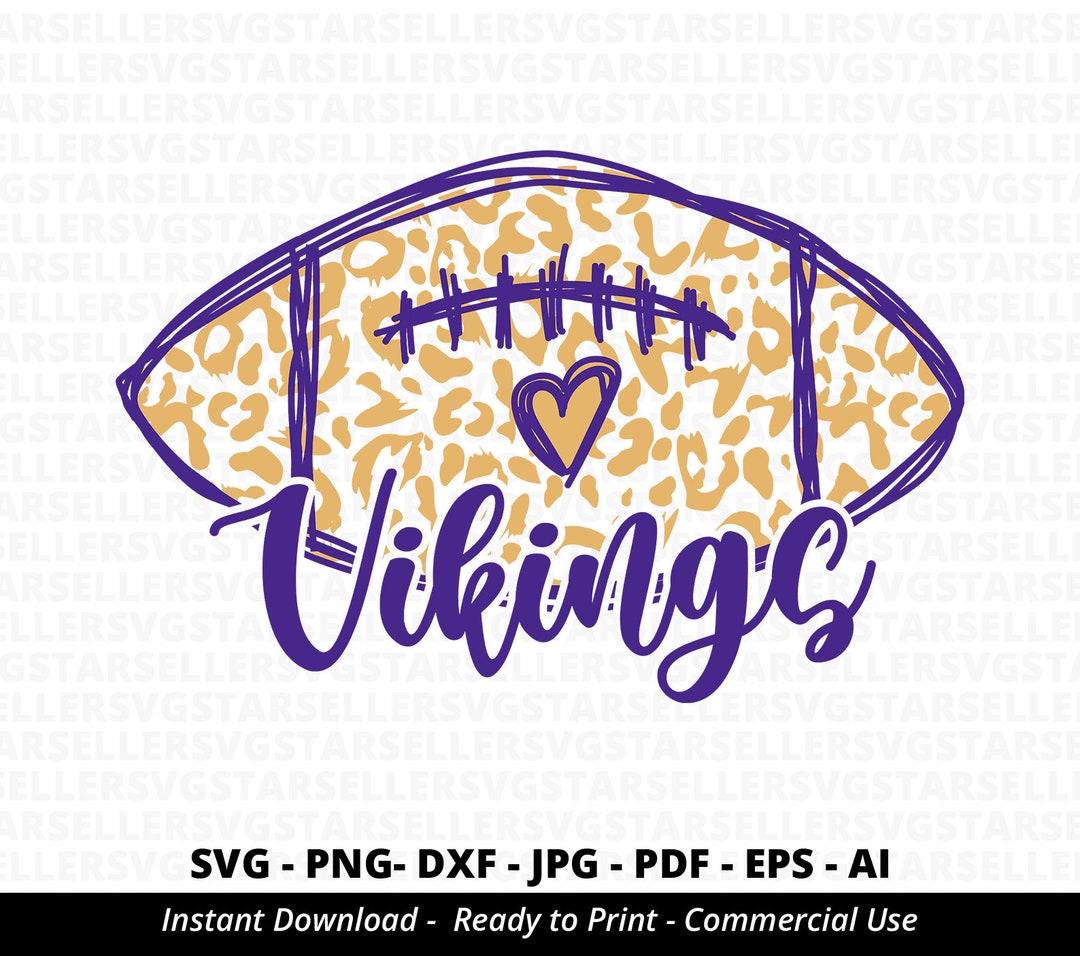 Vikings Football SVG, Vikings Svg,team Mascot,vikings Heart Svg,school ...