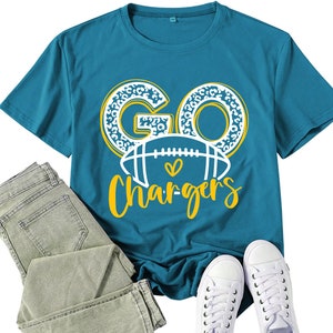 Go Chargers Football SVG PNG, Chargers Svg,leopard Go Chargers Svg ...