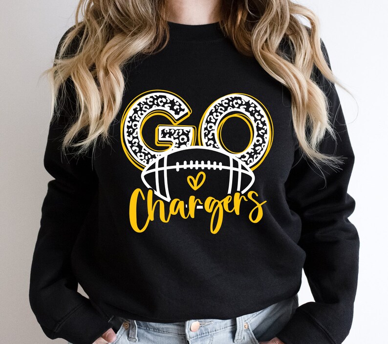 Go Chargers Football SVG PNG Chargers Svgleopard Go Chargers - Etsy