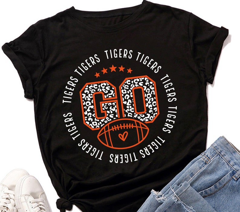 Go Tigers Football SVG Pngtigers Svgleopard Go Tigers - Etsy