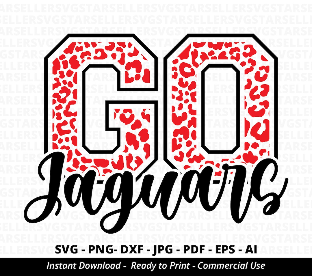 Go Jaguars Football Svg,jaguars Svg,go Leopard Jaguars Svg,jaguars ...