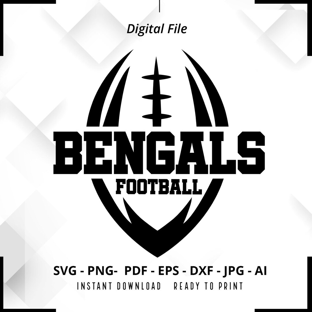 Bengals SVG PNG, Bengals Football Svg, Bengals Mascot Svg, Bengals ...