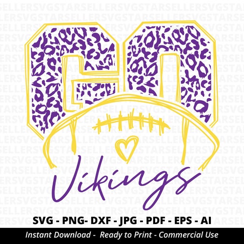 Vikings Football Svg File - Etsy