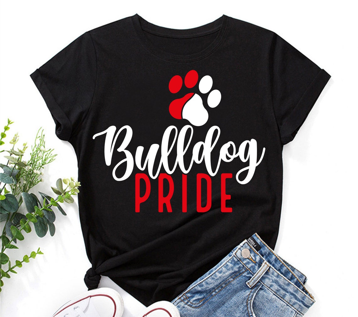 Bulldog Pride Svgbulldog Paw Svgbulldog Svgpaw Svgschool - Etsy
