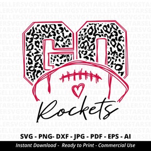 Go Rockets Svg,rockets Mascot Svg,rockets Svg,rockets Cheer Svg,sports ...