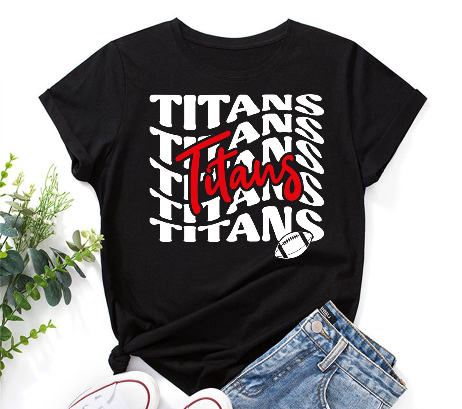 Titans SVG Stacked Titans Svgtitans Footballschool Team - Etsy