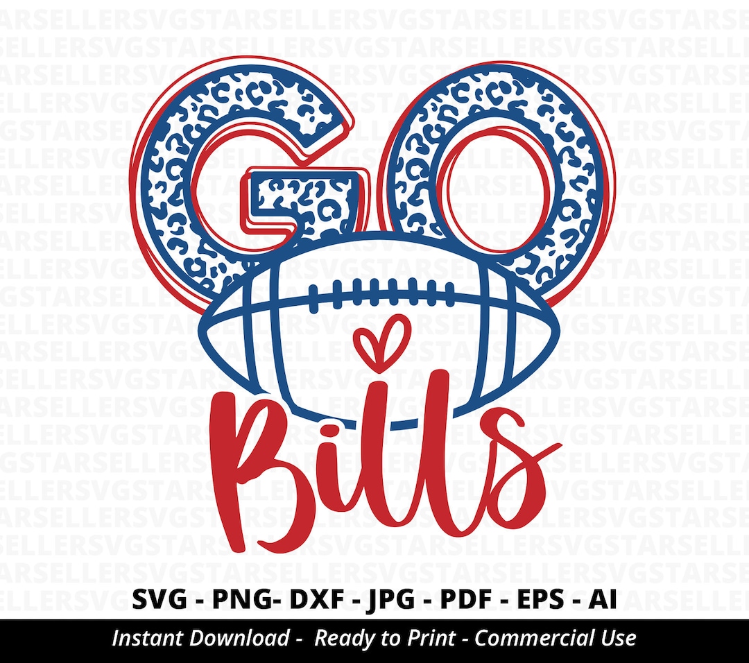 Go Bills Football SVG PNG, Bills Svg,leopard Go Bills Svg,bills Mascot ...