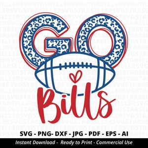 Go Bills Football SVG PNG, Bills Svg,leopard Go Bills Svg,bills Mascot ...