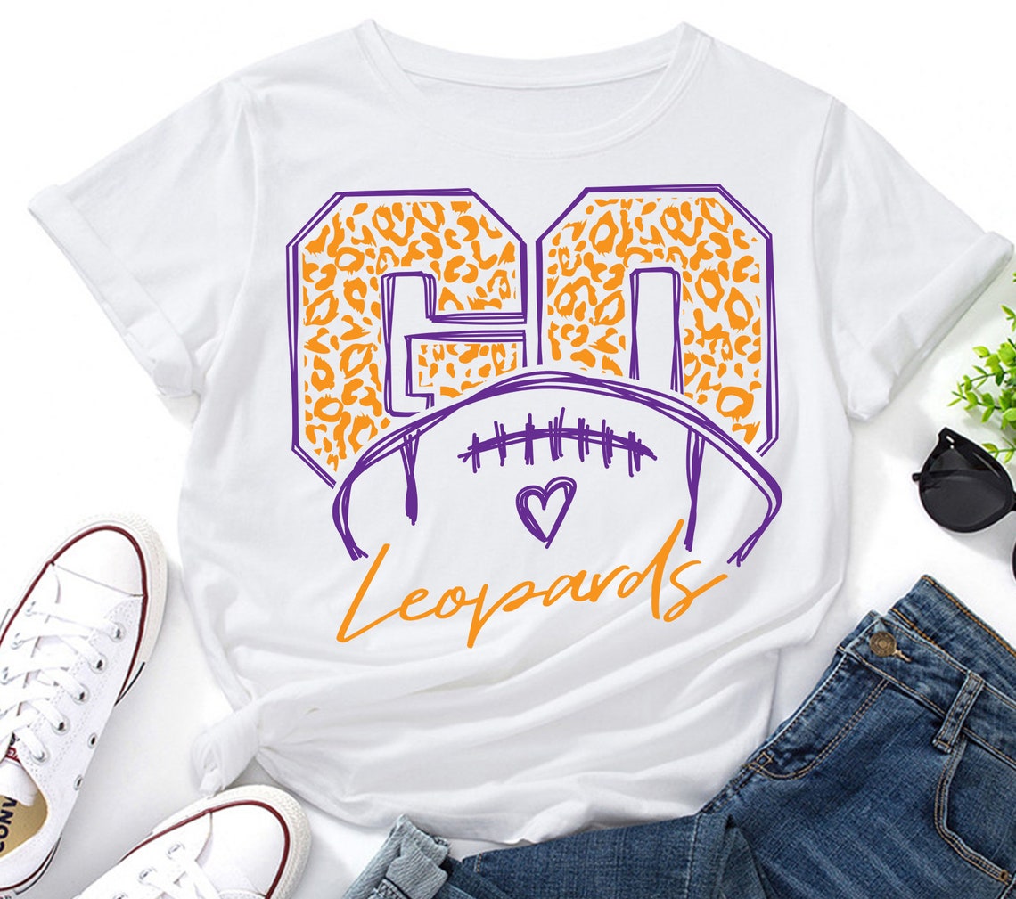 Go Leopards Football Svg,leopards Svg,leopards Mascot,leopards Shirt ...