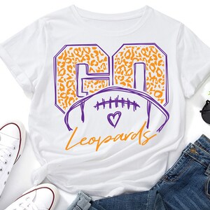 Go Leopards Football Svg,leopards Svg,leopards Mascot,leopards Shirt ...