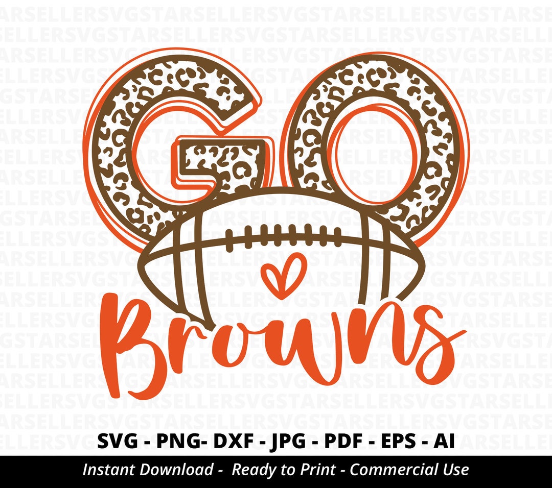 Go Browns Football SVG PNG, Browns Svg,leopard Go Browns Svg,browns ...