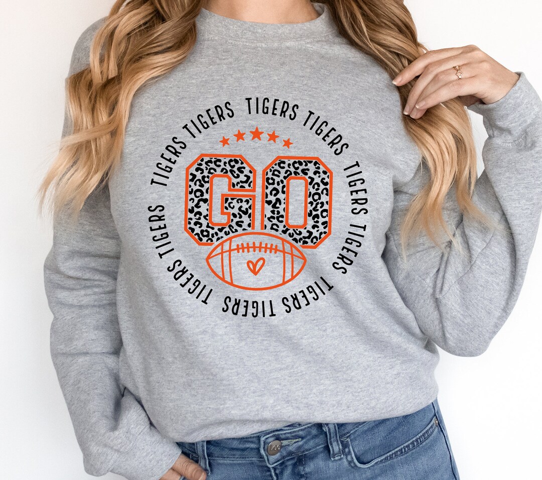 Go Tigers Football SVG Pngtigers Svgleopard Go Tigers - Etsy