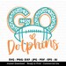 Leopard Go Dolphins Football SVG PNG, Mascot Shirt (digital Download ...