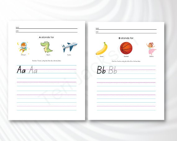 Preschool Worksheet Bundle Printable Kindergarten Pre-k - Etsy