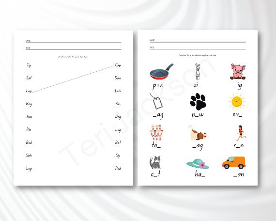Preschool Worksheet Bundle Printable Kindergarten Pre-k - Etsy