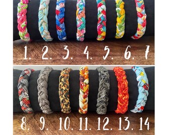Braided Anthro Inspired Friendship Boho Cottage Core Summer Beachy Fabric Bracelets - Etsy