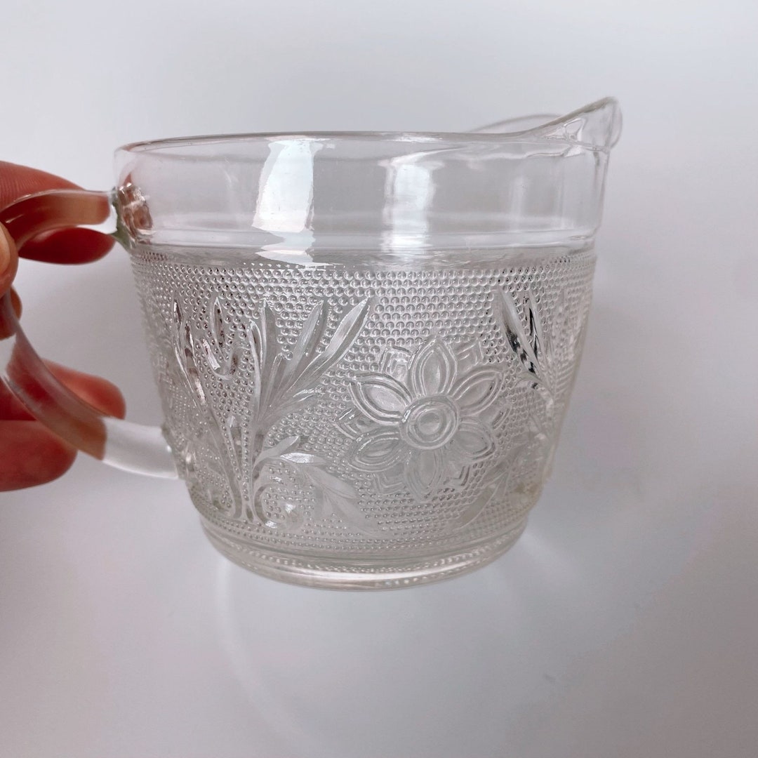 Anchor Hocking Vintage Sandwich Pattern Creamer Cup - Etsy