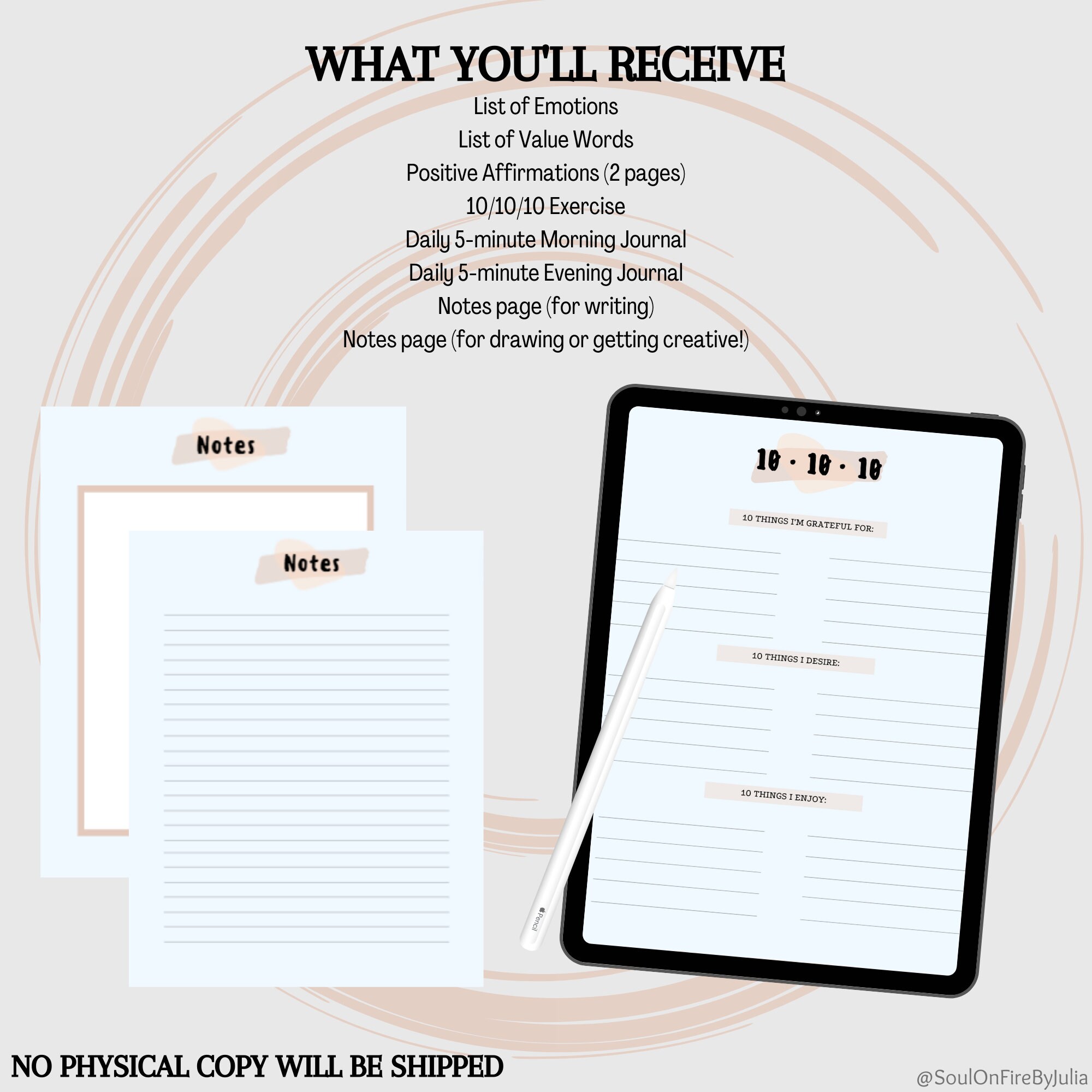 Positive Mindset Printable PDF Journal Pages, List of Emotions and ...