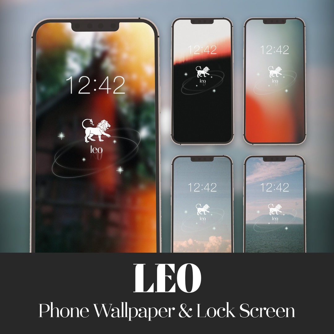 5 Leo Phone Wallpaper and Lock Screen Designs - Etsy