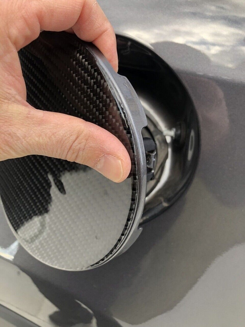 REAL CARBON FIBER Fuel Door Gas Cover Trim Overlay for Toyota Corolla ...