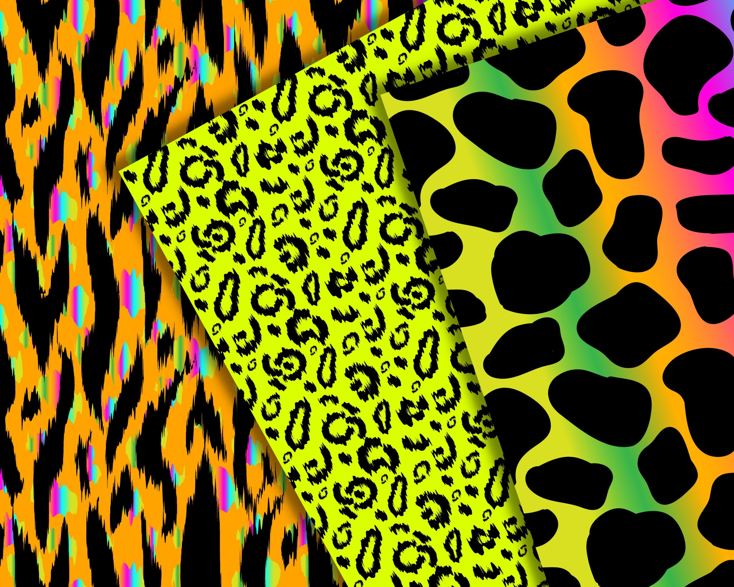 Animal Print Digital Paper,tropical Animal Print Seamless Paper ...