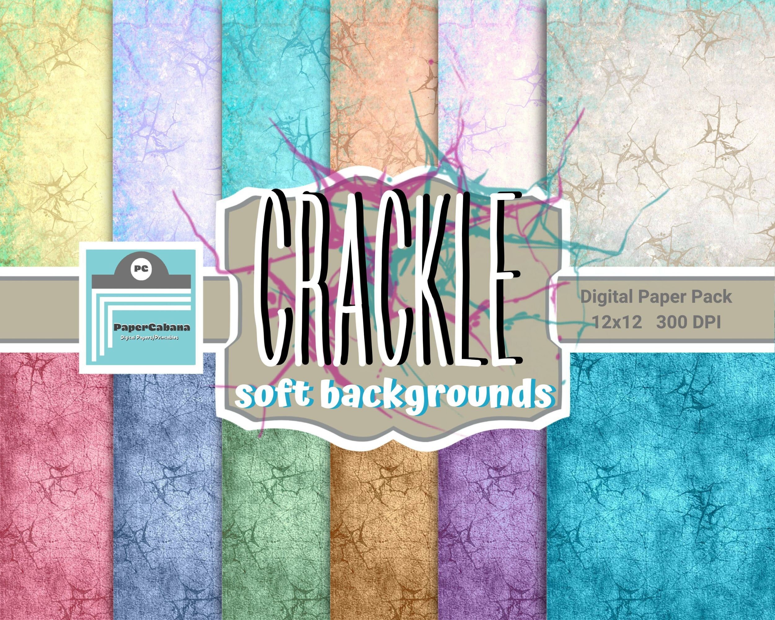 Crackle Textures Digital Paper,colorful Crackle Backgrounds,cracked ...