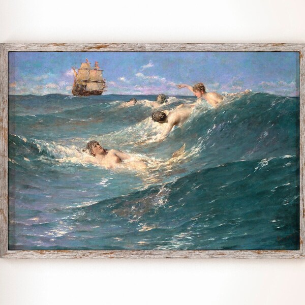 Mermaid Painting - Etsy