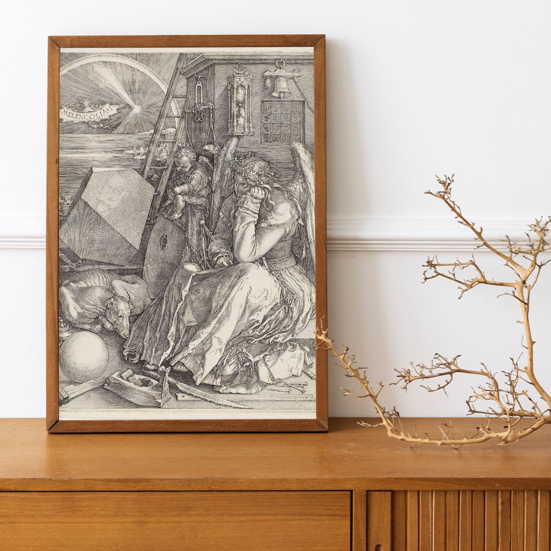 Albrecht Dürer Melancholia Fine Art Print, Wall Decor, Reproduction on ...