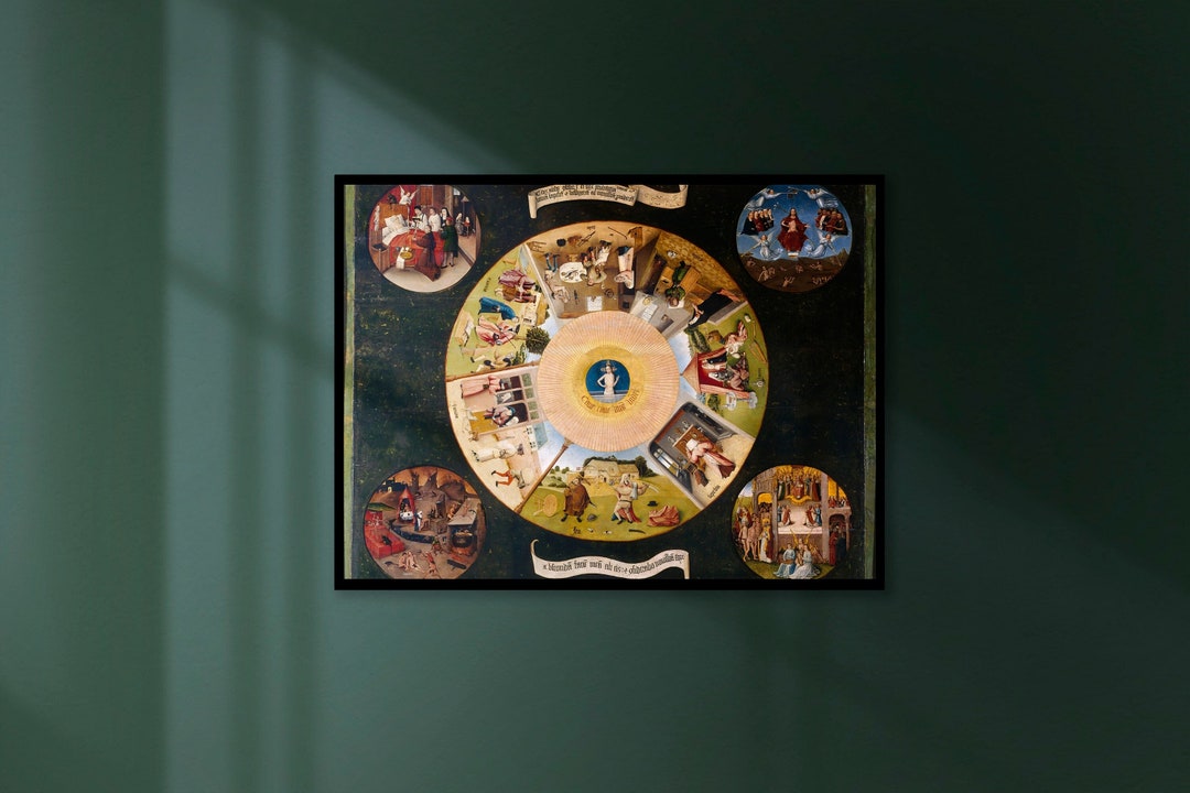 Hieronymus Bosch the Seven Deadly Sins and the Four Last Things Print ...
