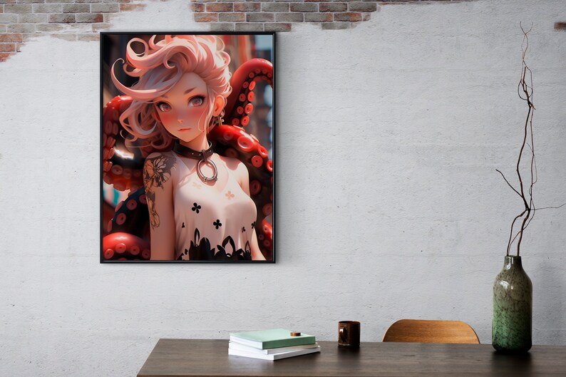 Tentacle Anime Girl Art Anime Pink Tentacle Girl Art Anime Octopus Tentacles Anime Girl With