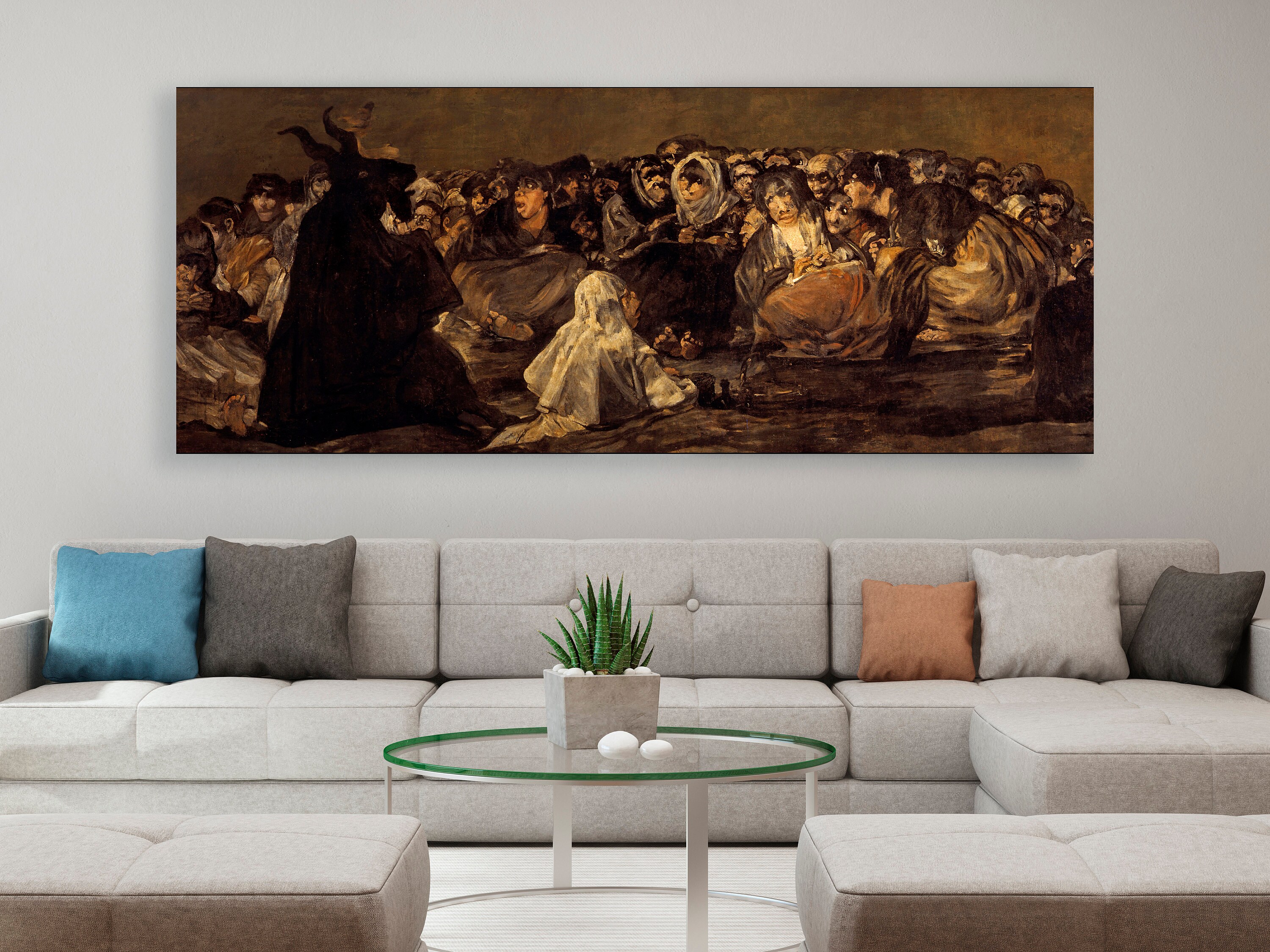 Francisco De Goya Coven of Witches the Great Goat Dark Print - Etsy UK