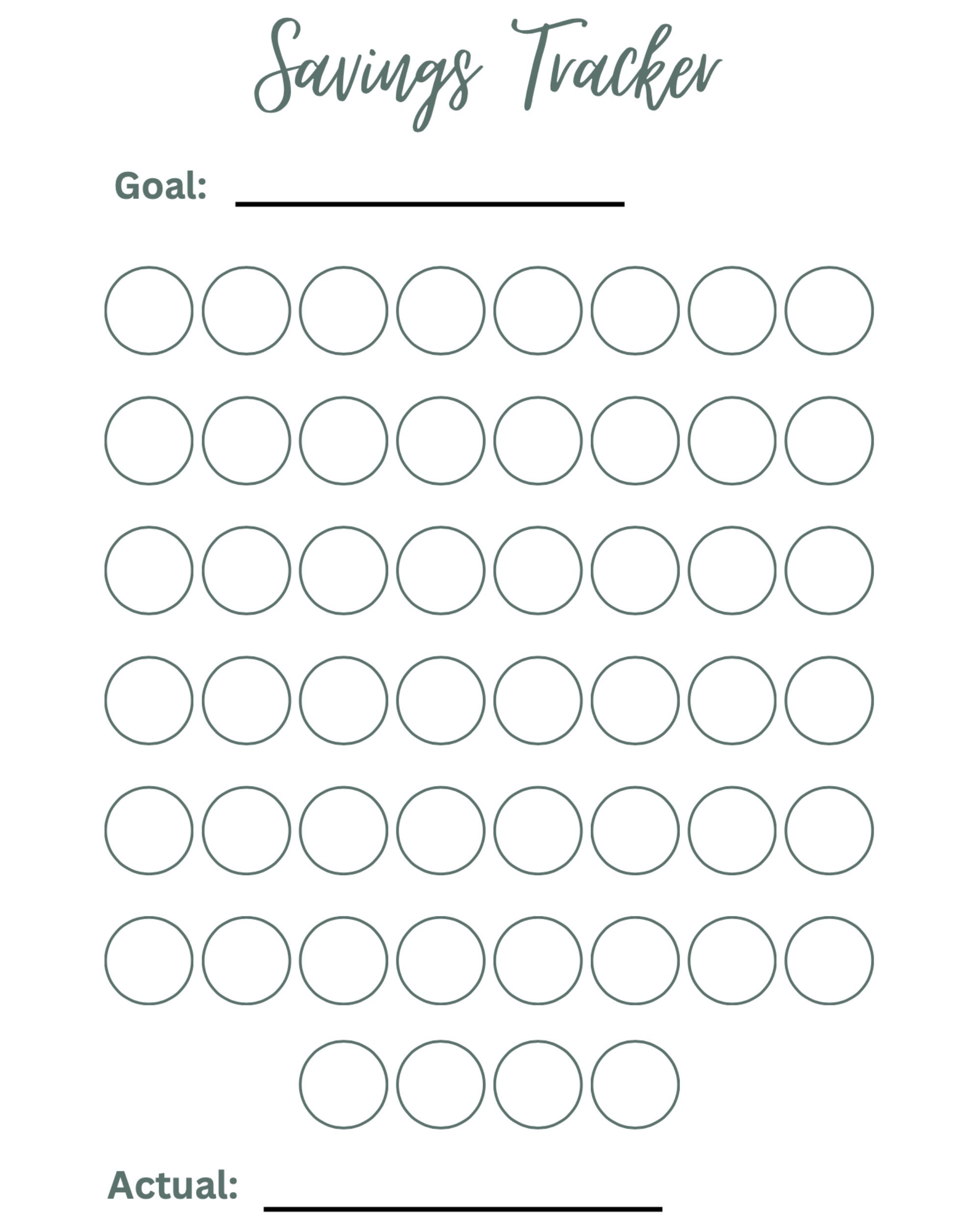 SAVINGS CHALLENGE | Savings Tracker | Financial Freedom | Save More ...