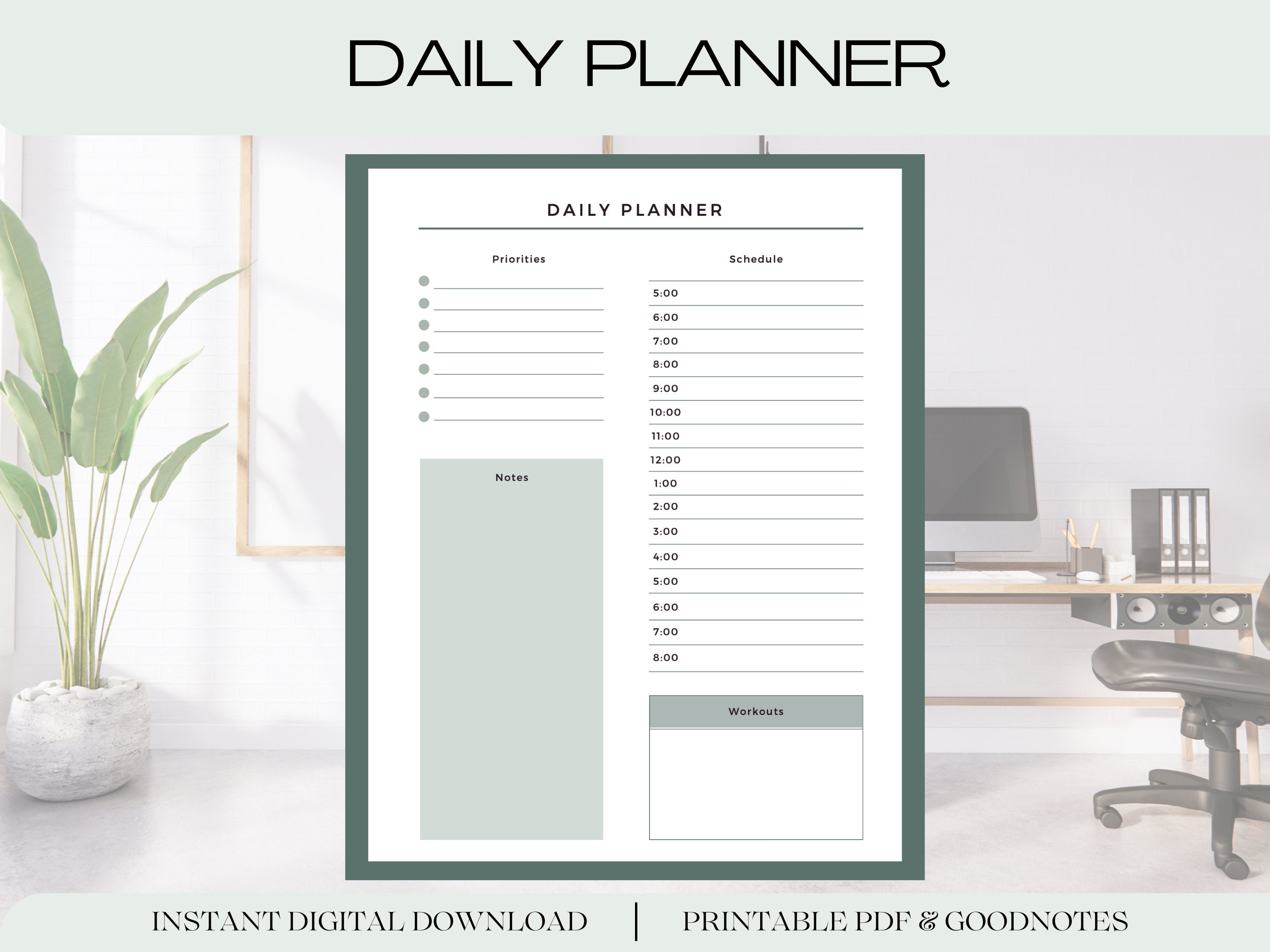 DAILY PLANNER | Time Management | To-do List | Organize Your Day ...