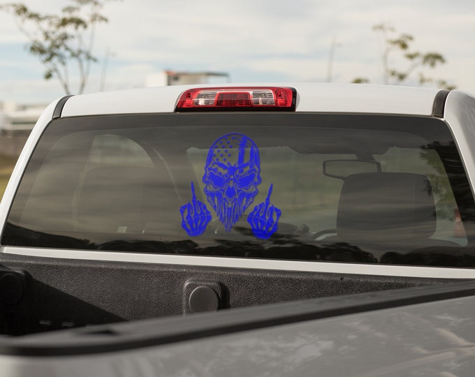 Large Skull Decal - Make a Statement With This Punisher Skull Sticker ...